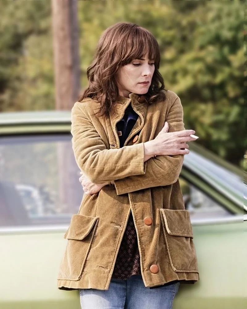 Joyce Byers Brown Corduroy Coat - Stranger Things Winona Ryder Style ...